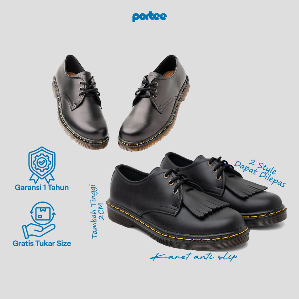 Jual Sepatu Boots Wanita Portee Original Derby – Formal | Kerja ...