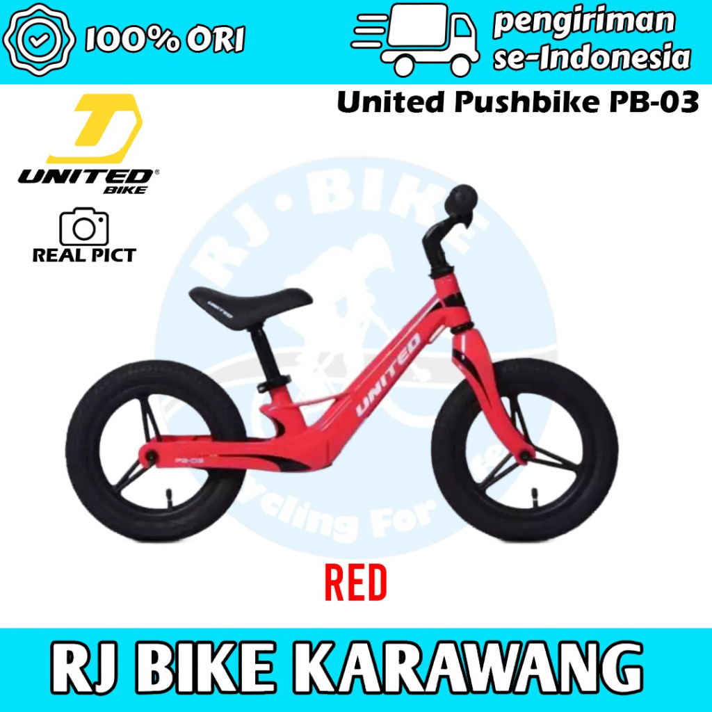 Jual SEPEDA ANAK BALANCE BIKE PUSH BIKE 12" UNITED PB03 PUSH BIKE ...