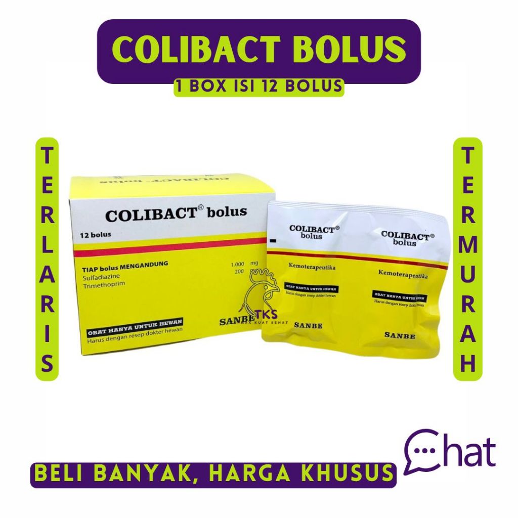 Jual COLIBACT BOLUS 1 BOX isi 12 BOLUS OBAT INDUK BARU MELAHIRKAN ...