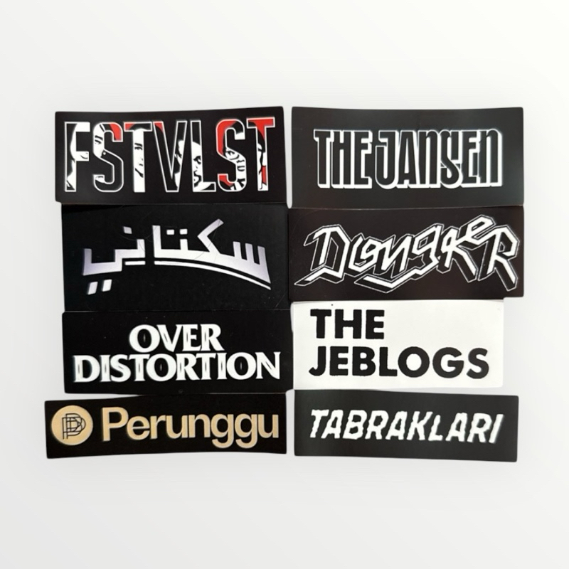Jual Sticker Pack Band Indie (The Jansen, Dongker, Sukatani, The ...