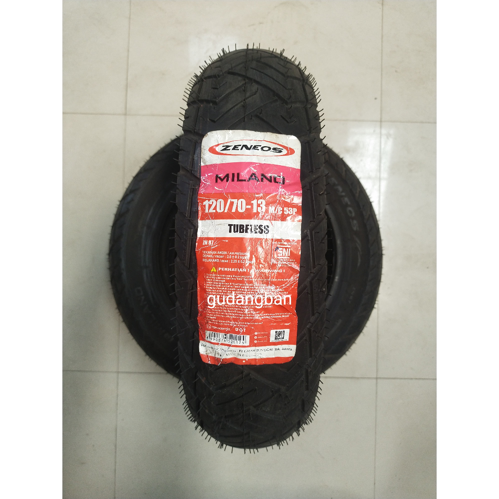 Jual Ban Zeneos 120 / 70 - 13 Milano ZN87 nmax ADV N-max TUBLESS TL ...