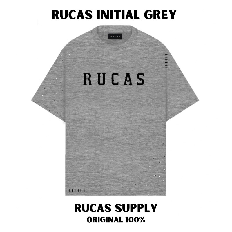 Jual [ORIGINAL 100%] RUCAS INITIAL SPLASH GREY TEE | Shopee Indonesia