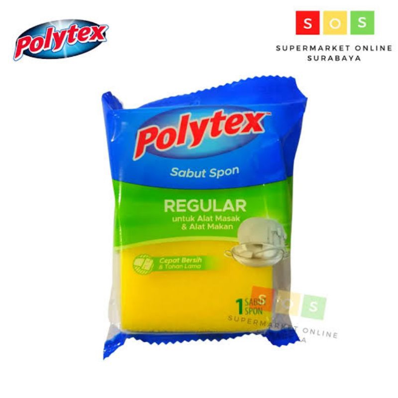 Jual SPONS CUCI PIRING REGULAR POLYTEX | Shopee Indonesia