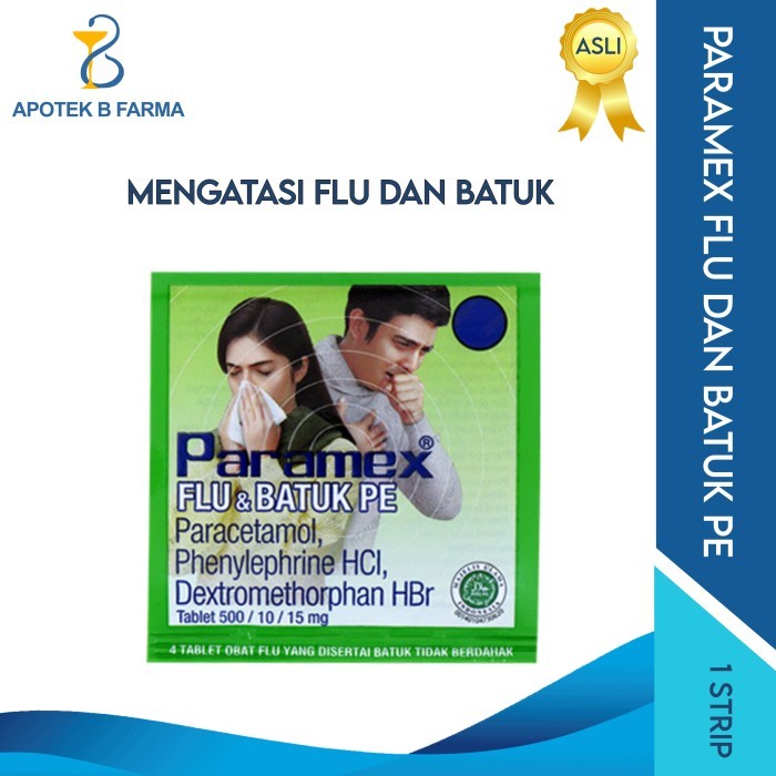 Jual Paramex Flu & Batuk PE Mengatasi Flu dan Batuk (4 Tablet) | Shopee ...