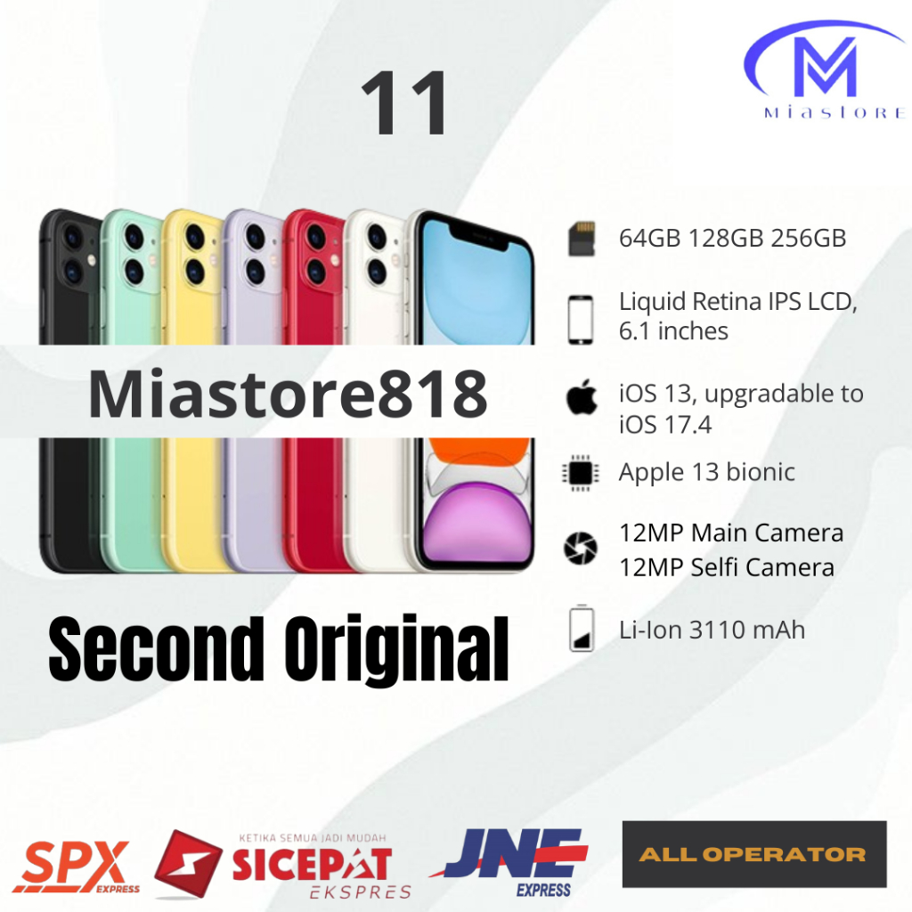 Jual 11 64GB 128GB 256GB SECOND ORIGINAL FULLSET | Shopee Indonesia
