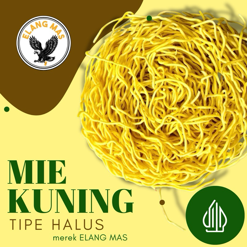 Jual mie Kuning Kering TIPE HALUS 1/2KG merek Elang mas | Shopee Indonesia