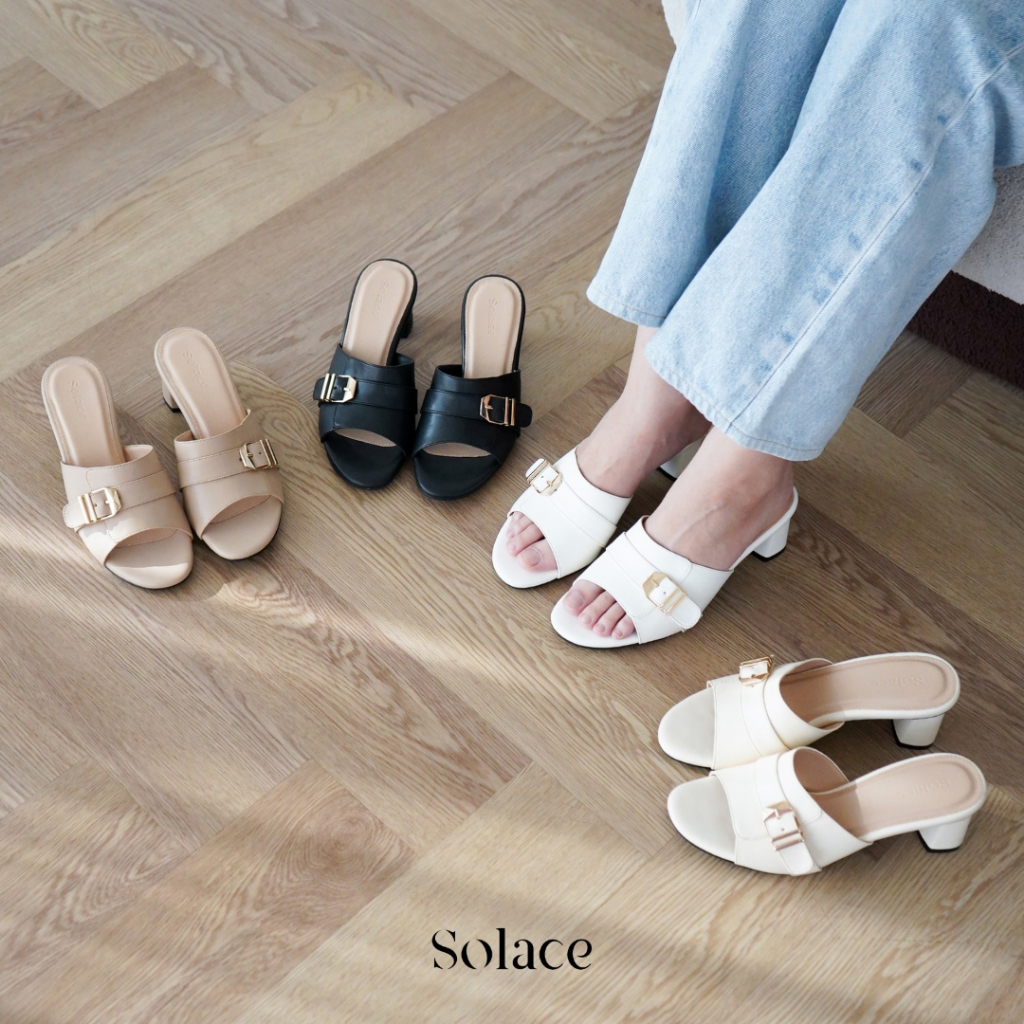 Jual SOLACE - 6 cm Block Heels - ASTER | Shopee Indonesia