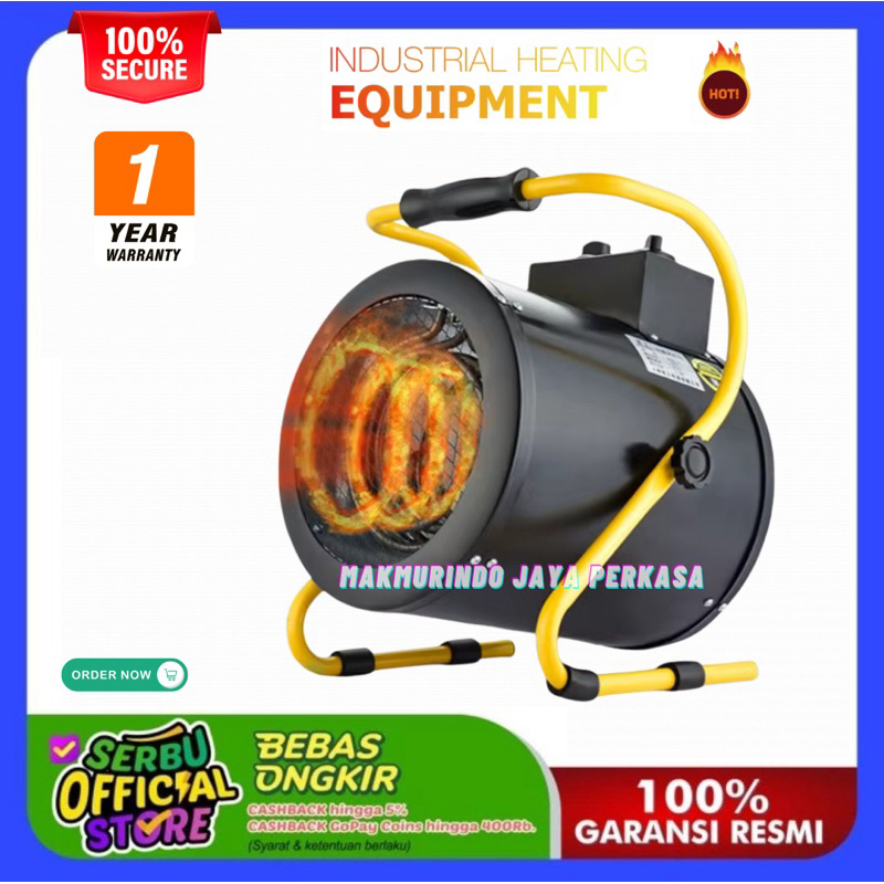 Jual blower pemanas kandang 3kw blower heater 3000w Blower pemanas ...