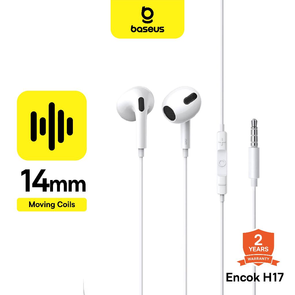 Jual Baseus Headset Encok H17 Jack 3.5mm Input Wired Earphone ...