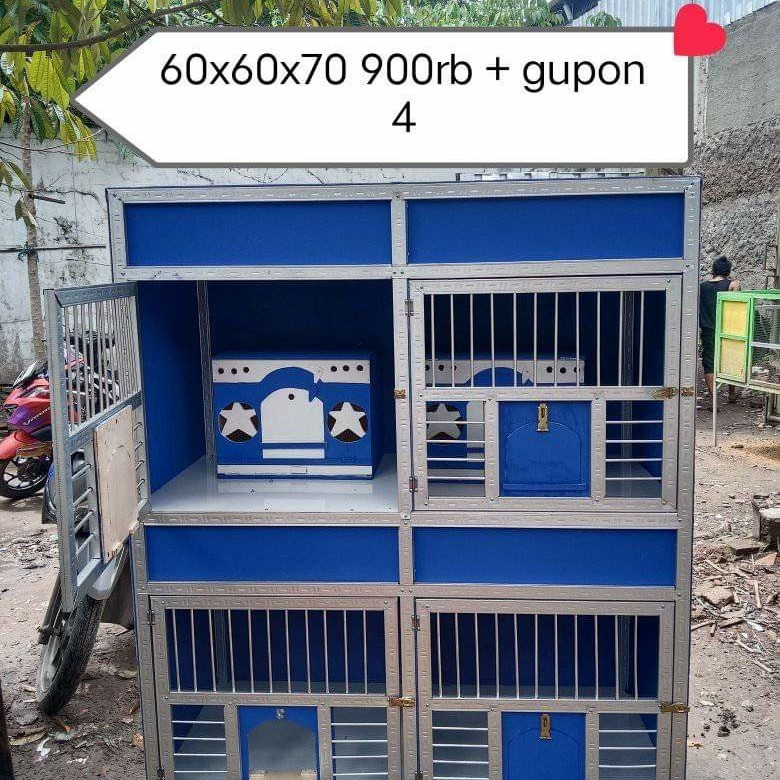 Jual kandang burung merpati dara / kandang macan gupon bupon 4 pintu by ...