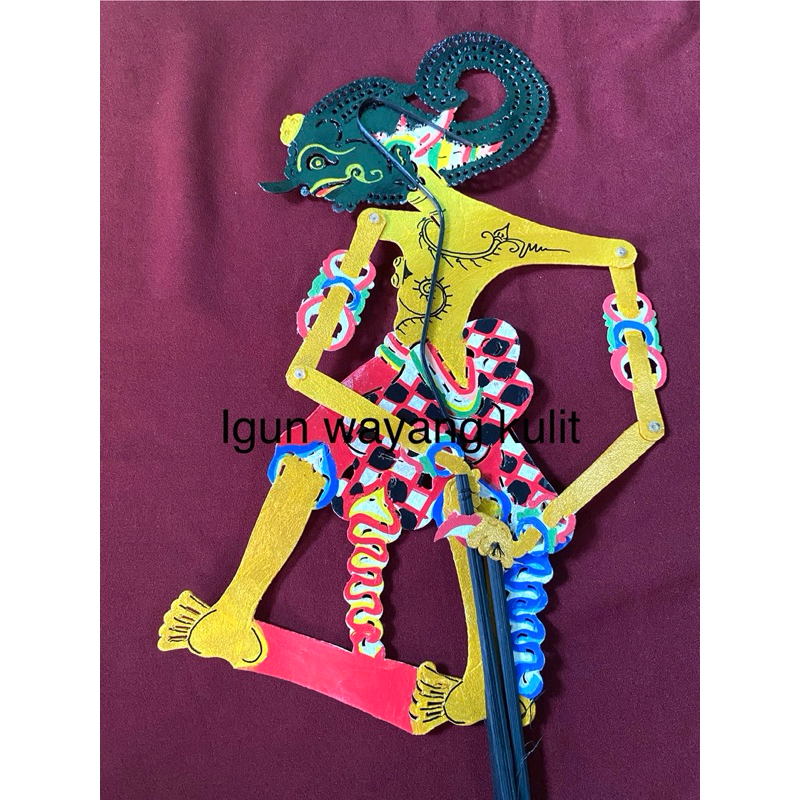 Jual wayang kulit asli werkudoro/bima 30cm/wayang kulit murah | Shopee ...