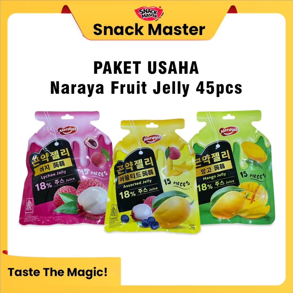 Jual [ BUSINESS PACKET ] Paket usaha Hemat Naraya Fruit Jelly 45 pcs ...