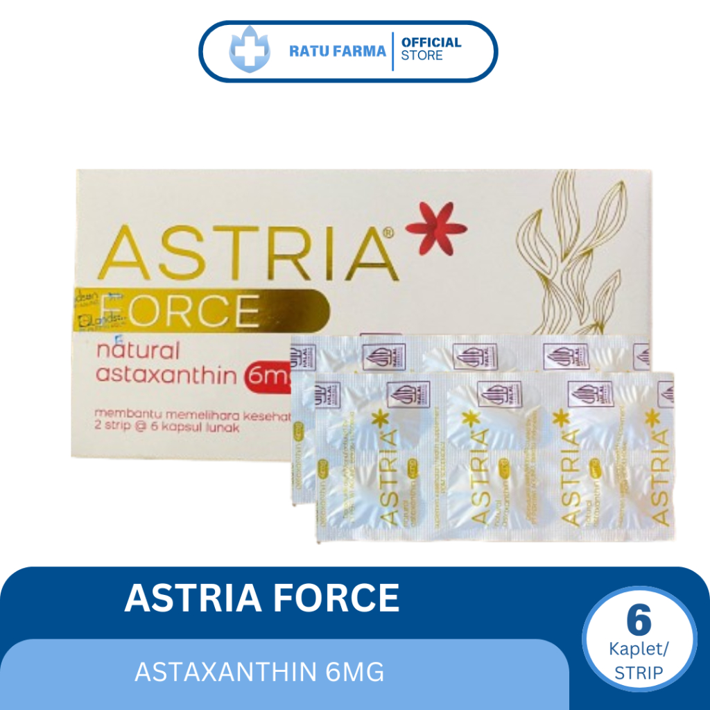 Jual ASTRIA FORCE | ASTAXANTHIN 4MG + 8MG | ISI 12 KAPSUL | Shopee ...