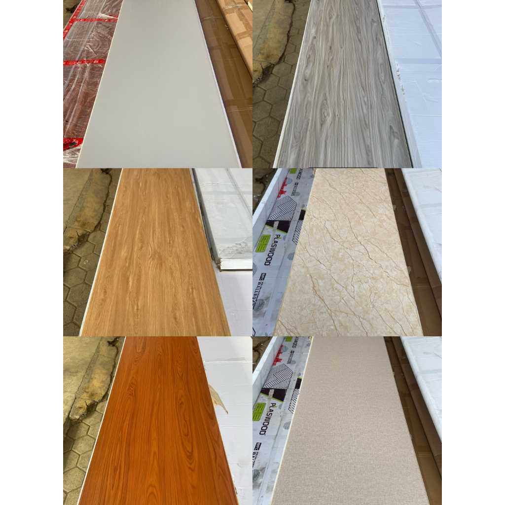 Jual wallboard PVC partisi dinding panel dinding dekorasi dinding 3m x ...