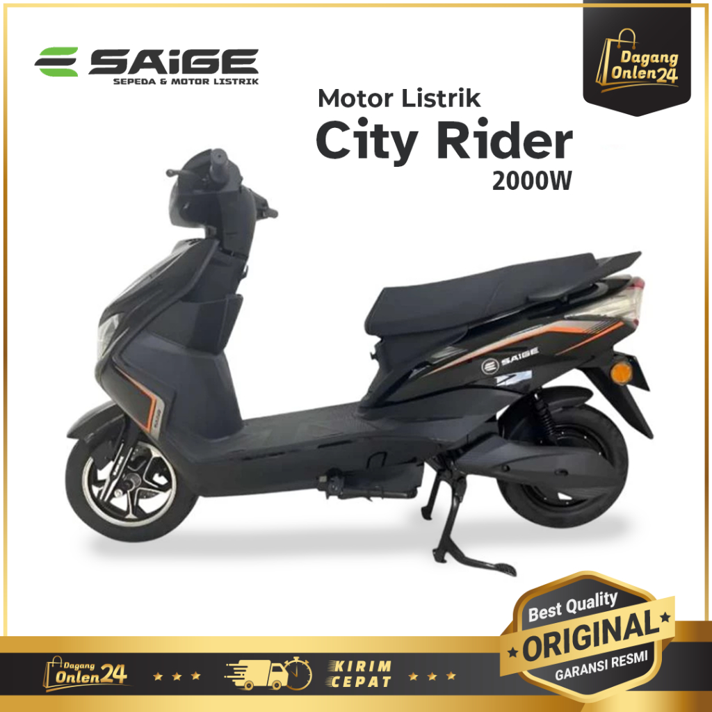 Jual Motor Listrik SAiGE CITY RIDER Power motor 2000Watt EBike Scooter ...