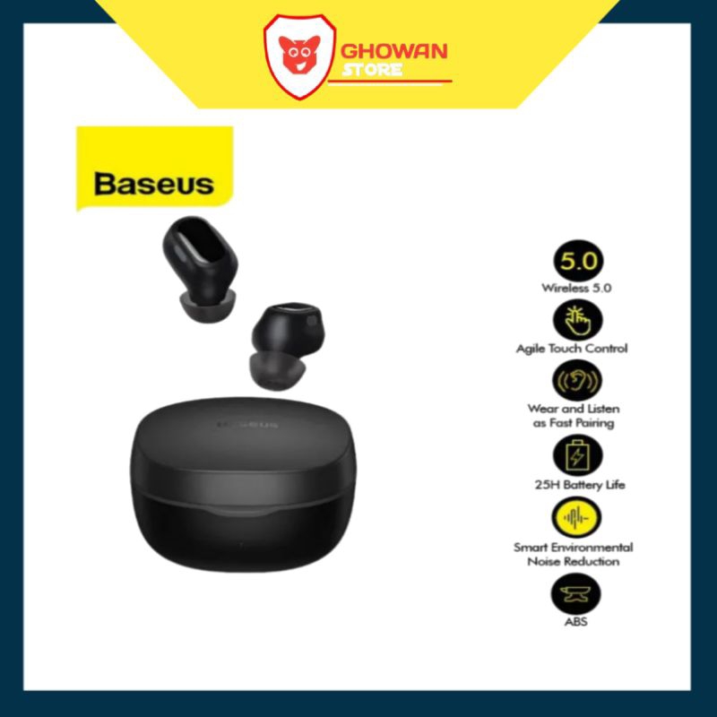 Jual Baseus Bowie WM 01 True Wireless Earphones | Shopee Indonesia