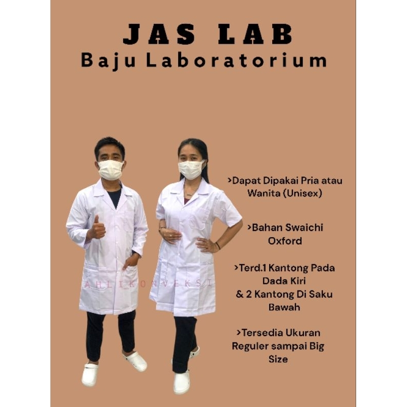 Jual Baju Laboratorium Lengan Pendek/Lengan Panjang / Baju Lab ...