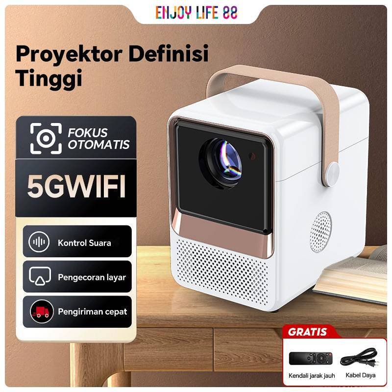Jual 【Otomatis Fokus】Proyektor Android11.0 4K HD Bluetooth Smart ...
