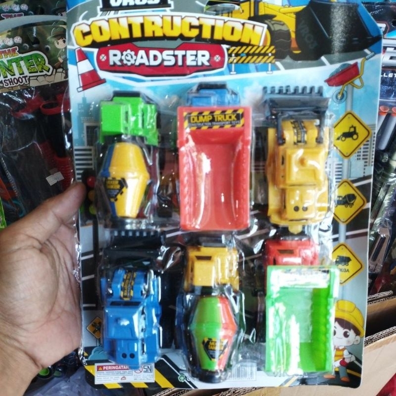 Jual MAINAN TRUK KONTRUKSI SET 6PCS MAINAN TRUK ALAT BERAT MAINAN MURAH ...