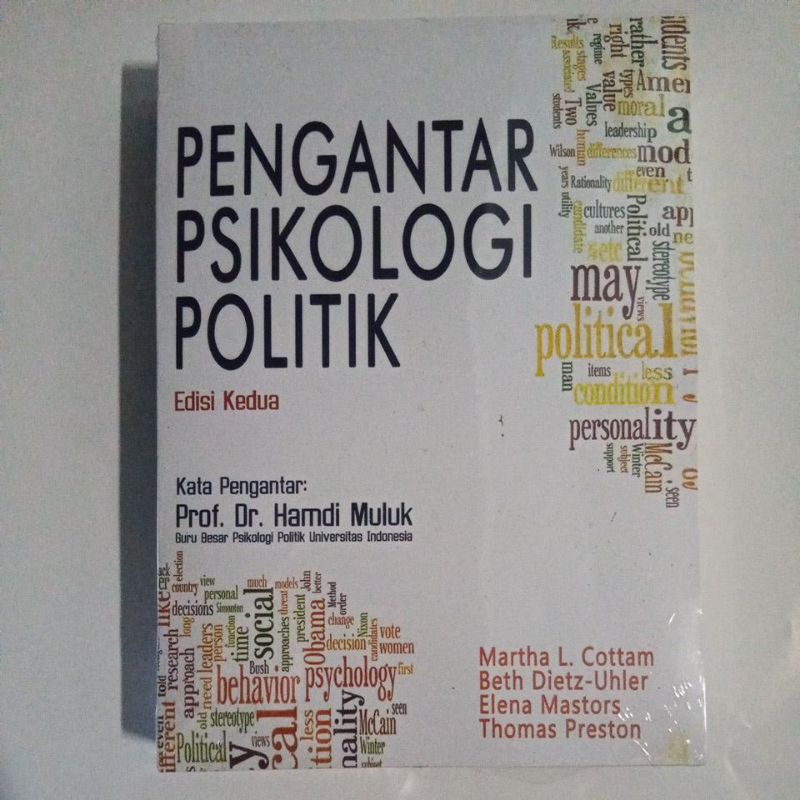Jual BUKU PENGANTAR PSIKOLOGI POLITIK, Martha L. Cottam | Shopee Indonesia