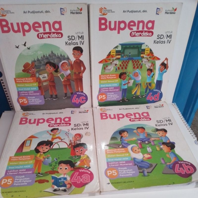 Jual BUKU BUPENA MERDEKA VOLUME 4A 4B 4C 4D UNTUK SD/MI KELAS 4-IV KURIKULUM MERDEKA | Shopee ...