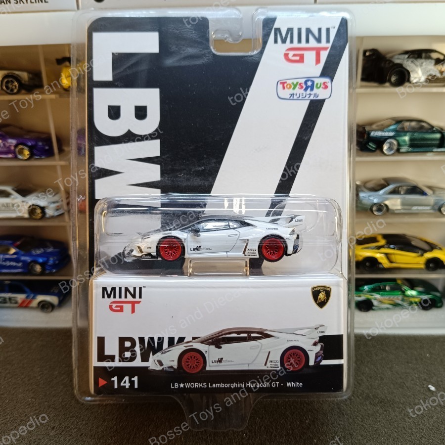 Jual Mini GT 141 LB Works Lamborghini Huracan GT White ToysRus Japan ...