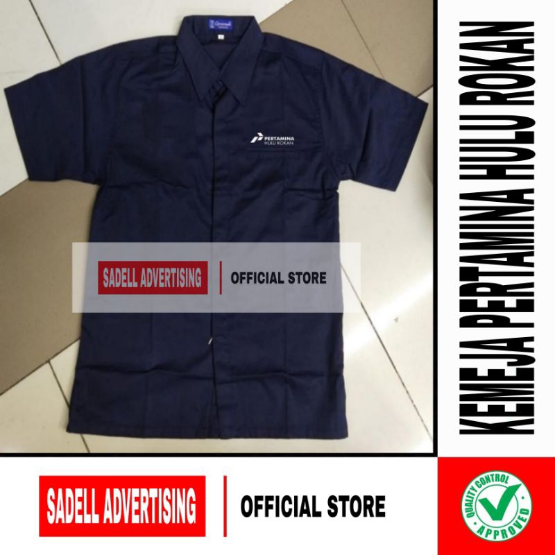 Jual Kemeja PERTAMINA HULU ROKAN Seragam Pertamina Hulu Rokan Navy ...
