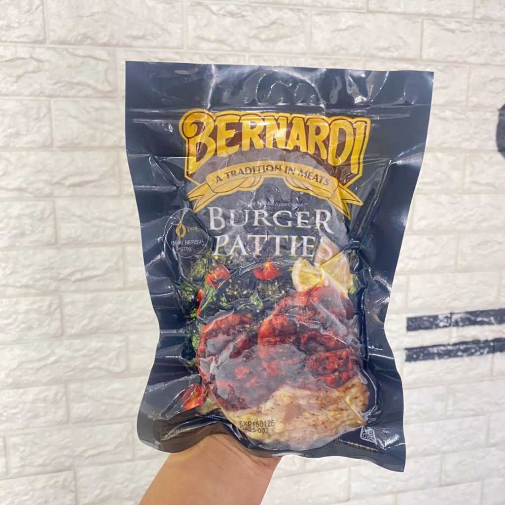 Jual BERNARDI BURGER PATTIES 6BJ (KOMBINASI DAGING SAPI DAN AYAM OLAHAN ...