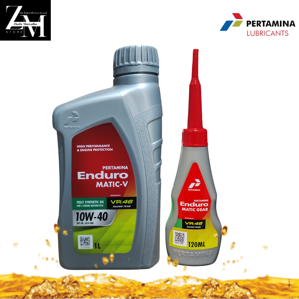 Jual OLI ENDURO MATIC V 10W 40 1 LITER PAKET DENGAN OLI GARDAN ENDURO ...
