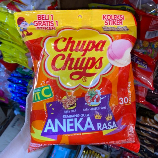 Jual Chupa Chups Permen Lollipop/ Lolipop Refill (Isi 30pcs) | Shopee ...