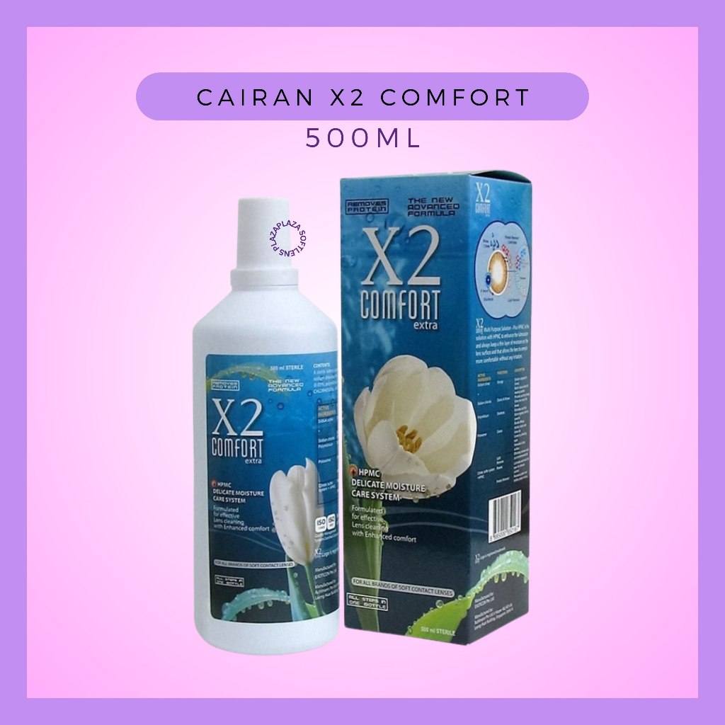 Jual Cairan Pembersih Softlens X2 500ML EXP 2028 | Shopee Indonesia