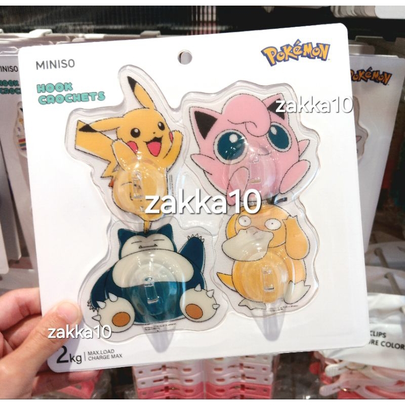 Jual (2 model) Miniso Pokemon Gantungan Plastik Hook Karakter Pokemon ...