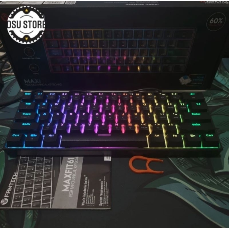 Jual Keyboard Fantech Maxfit 61- Black, Blue Switch | Shopee Indonesia