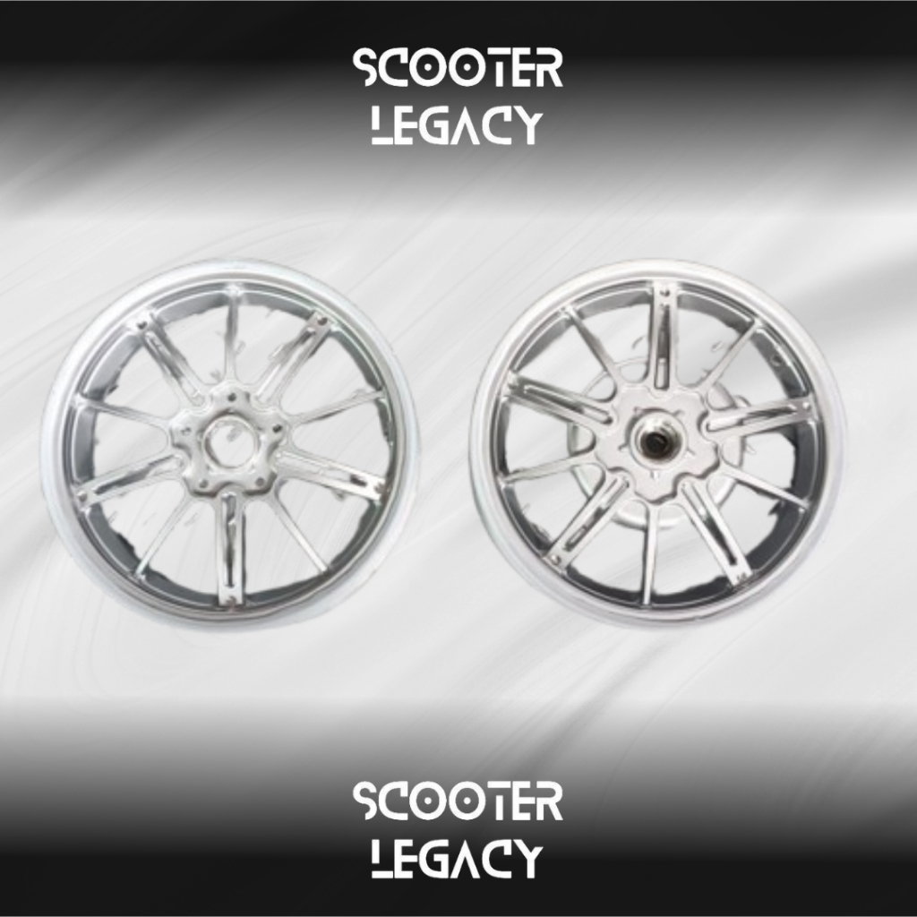 Jual Velg CNC Casting Model Drag Silver Vespa Sprint Primavera S LX LXV ...