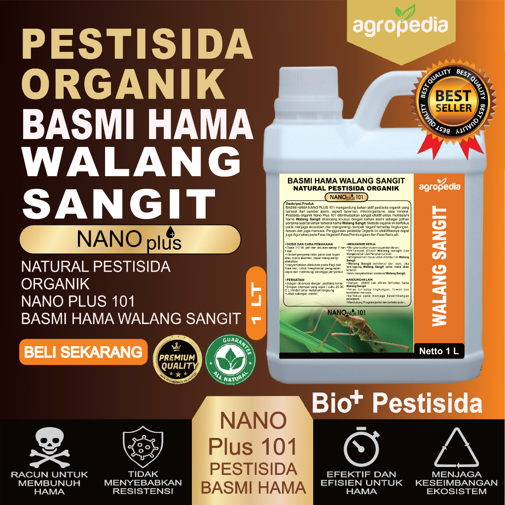 Jual Pestisida Organik Cair / Pembasmi Hama Walang Sangit / Pestisida ...