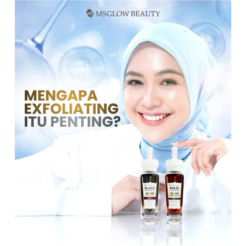 Jual MS GLOW - Black Deep Peeling 35 ml - MAXI SILK PEELING 35ml - New Peeling Serum Ms Glow ...