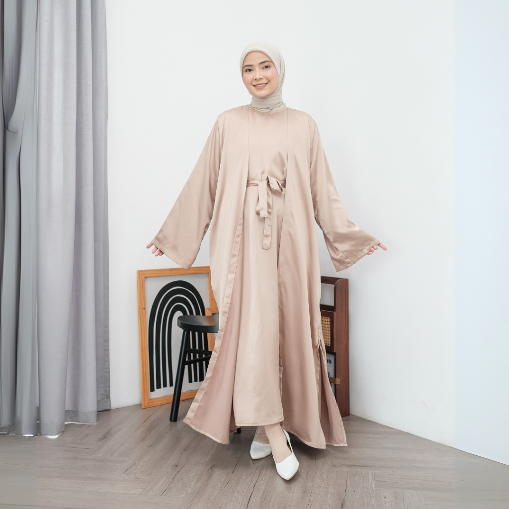 Jual Rataria - Luxe Series Two Piece Dress - 1 Set Gamis Abaya Premium ...
