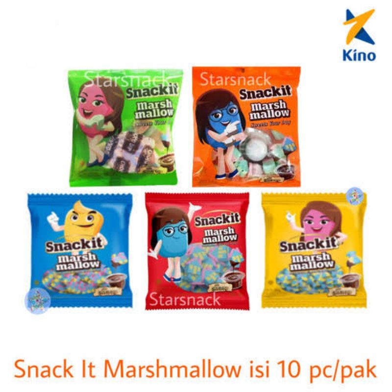 Jual SNACKIT MARSHMALLOW NETTO 60 GR X 10 PCS | Shopee Indonesia
