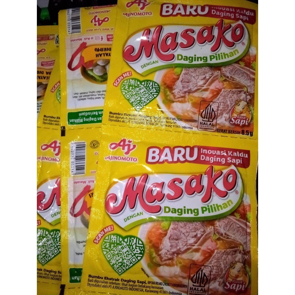 Jual Masako Bumbu Kaldu Sapi/Ayam 8.5GR (1 RENCENG) | Shopee Indonesia