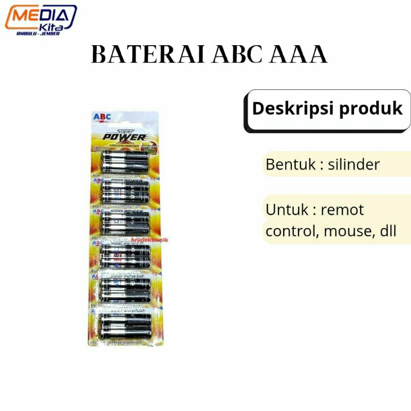 Jual Baterai ABC AAA | Shopee Indonesia