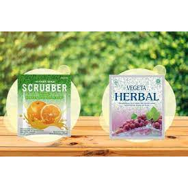 Jual 1 SACHET ECERAN VEGETA HERBAL VEGETA SCRUBBER HI FIBER | Shopee ...