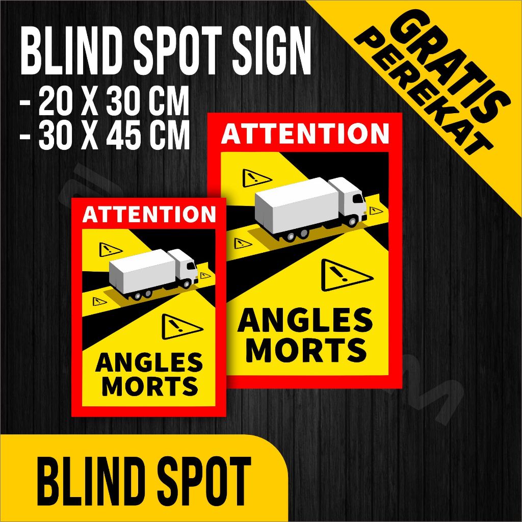 Jual PAPAN AKRILIK dan STIKER, BLIND SPOT SIGN,WASPADA BERKENDARA ...