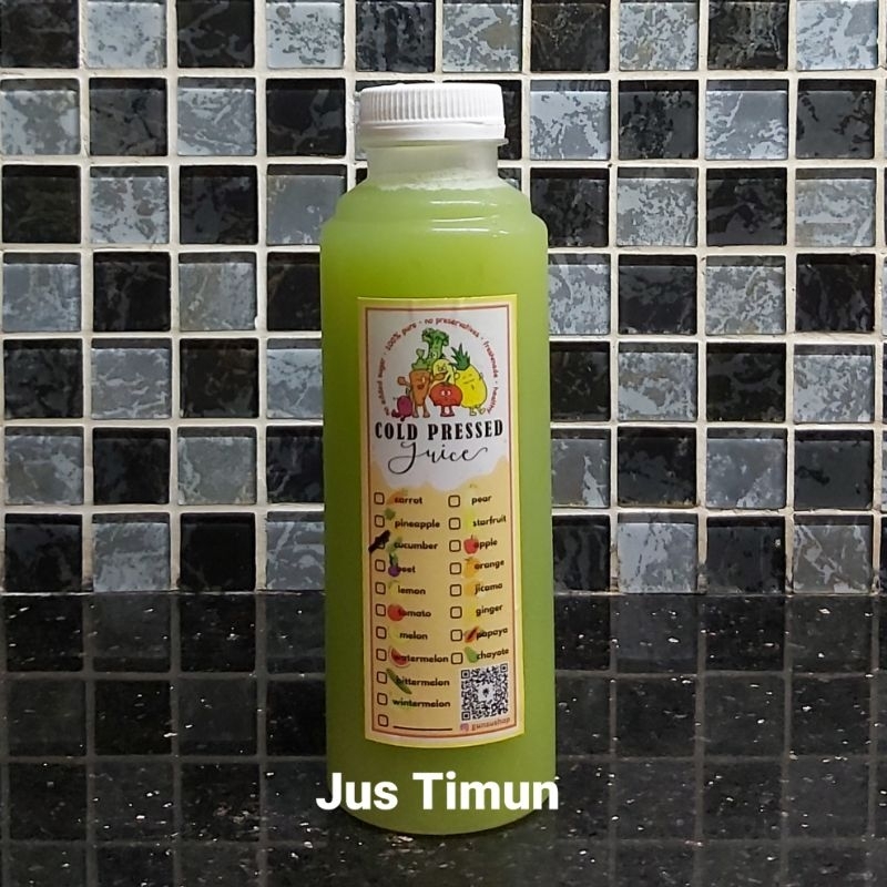 Jual Jus Timun / Cucumber Juice 500ml COLD PRESSED asli 100% pure ...