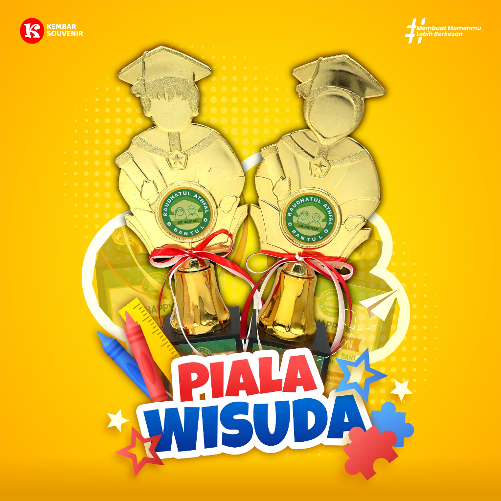 Jual Piala Wisuda TK Unik & Elegan | Desain Eksklusif, Cocok untuk ...