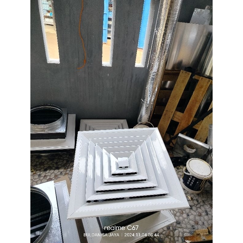 Jual Diffuser 40x40 Luar plus Damper Sok 8" | Shopee Indonesia