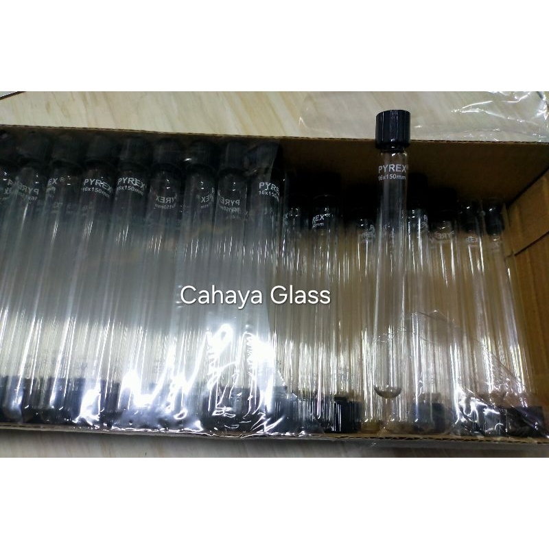 Jual Tabung Reaksi Tutup Plastik - Test Tube Screw Cap 16×150mm Pyrex ...
