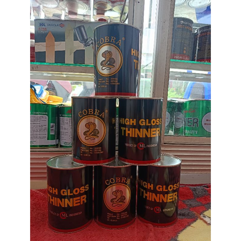 Jual Thinner Cobra 1 liter/Thinner Cobra Pengecer Cat | Shopee Indonesia