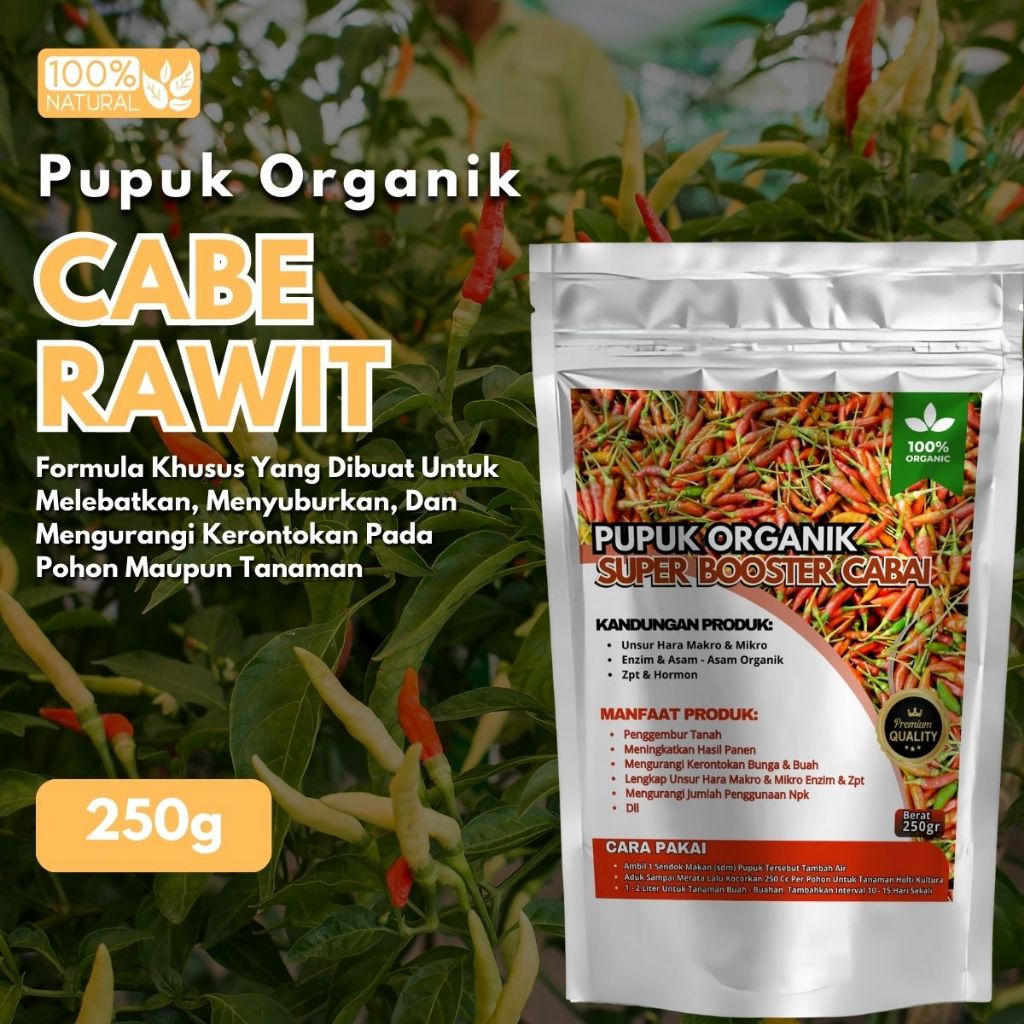 Jual Pupuk Cabe Rawit Granul untuk Pertumbuhan Optimal, Agar Berbuah Lebat & Anti Rontok ...