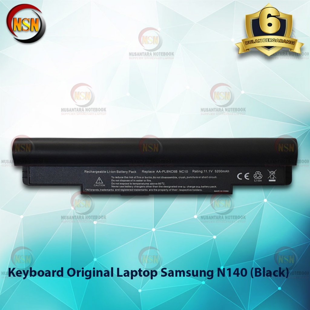 Jual Baterai Original Laptop Samsung For N140 NC10 (black) | Shopee ...