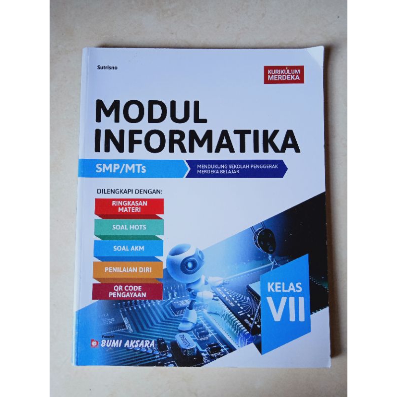 Jual Buku Modul Informatika untuk SMP/MTS kelas VII ORIGINAL Penerbit ...